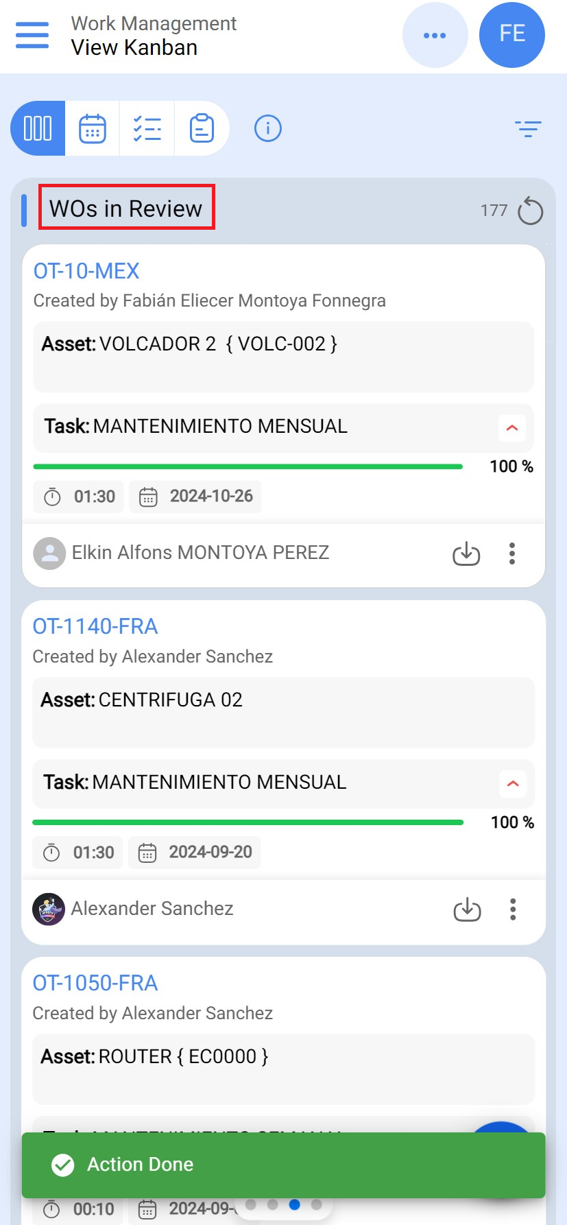 How to complete a WO from a mobile device? – Help Center | Fracttal