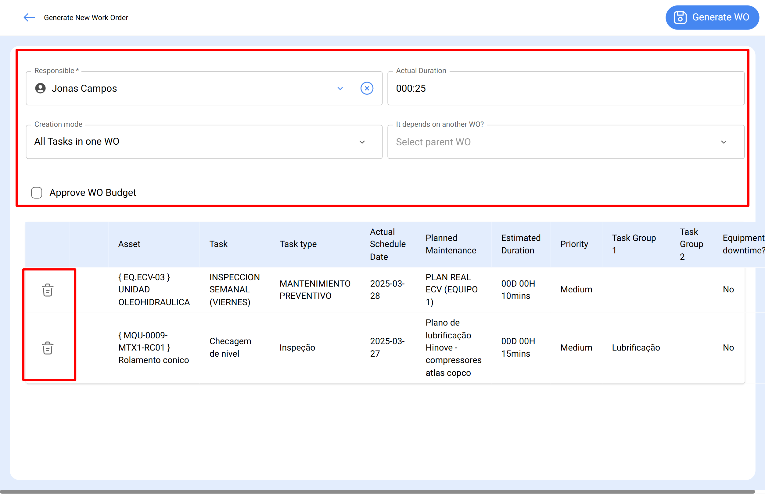 How to create a Planned WO (work order)? – Help Center | Fracttal
