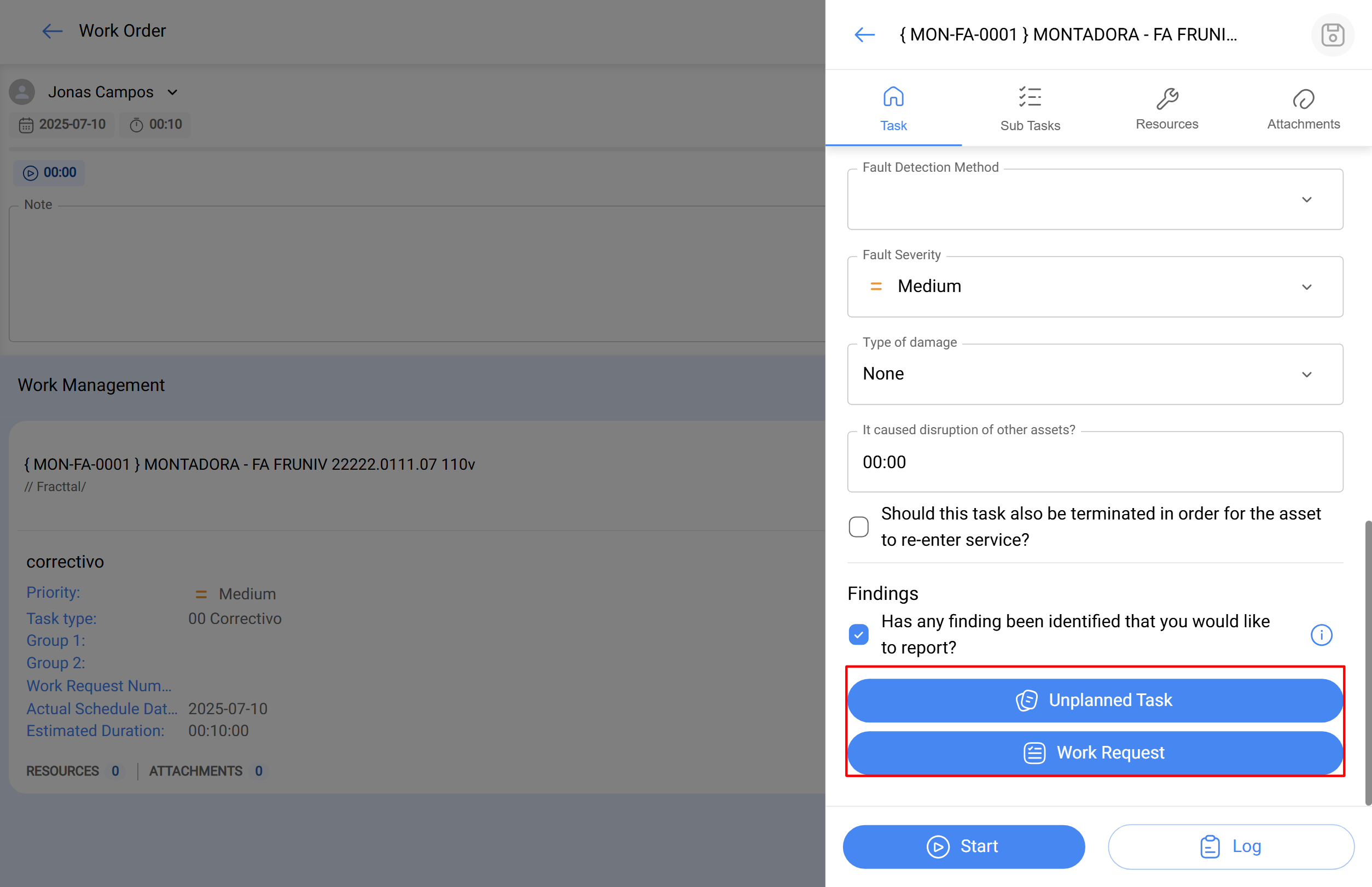 How to Create an Unplanned Task within a Work Order? – Help Center | Fracttal
