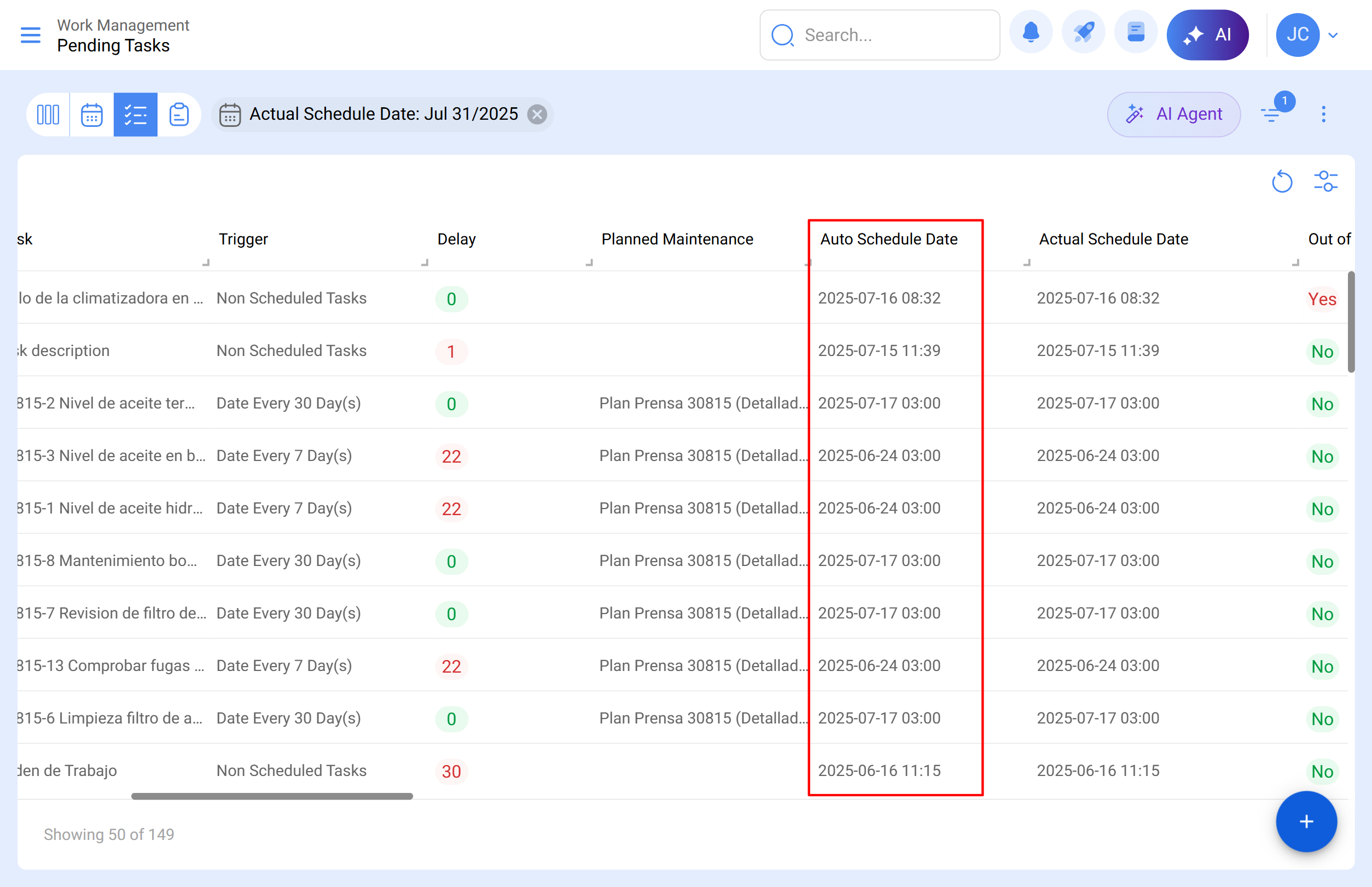 Why does my task appear as "delayed" if it was rescheduled? – Help Center | Fracttal