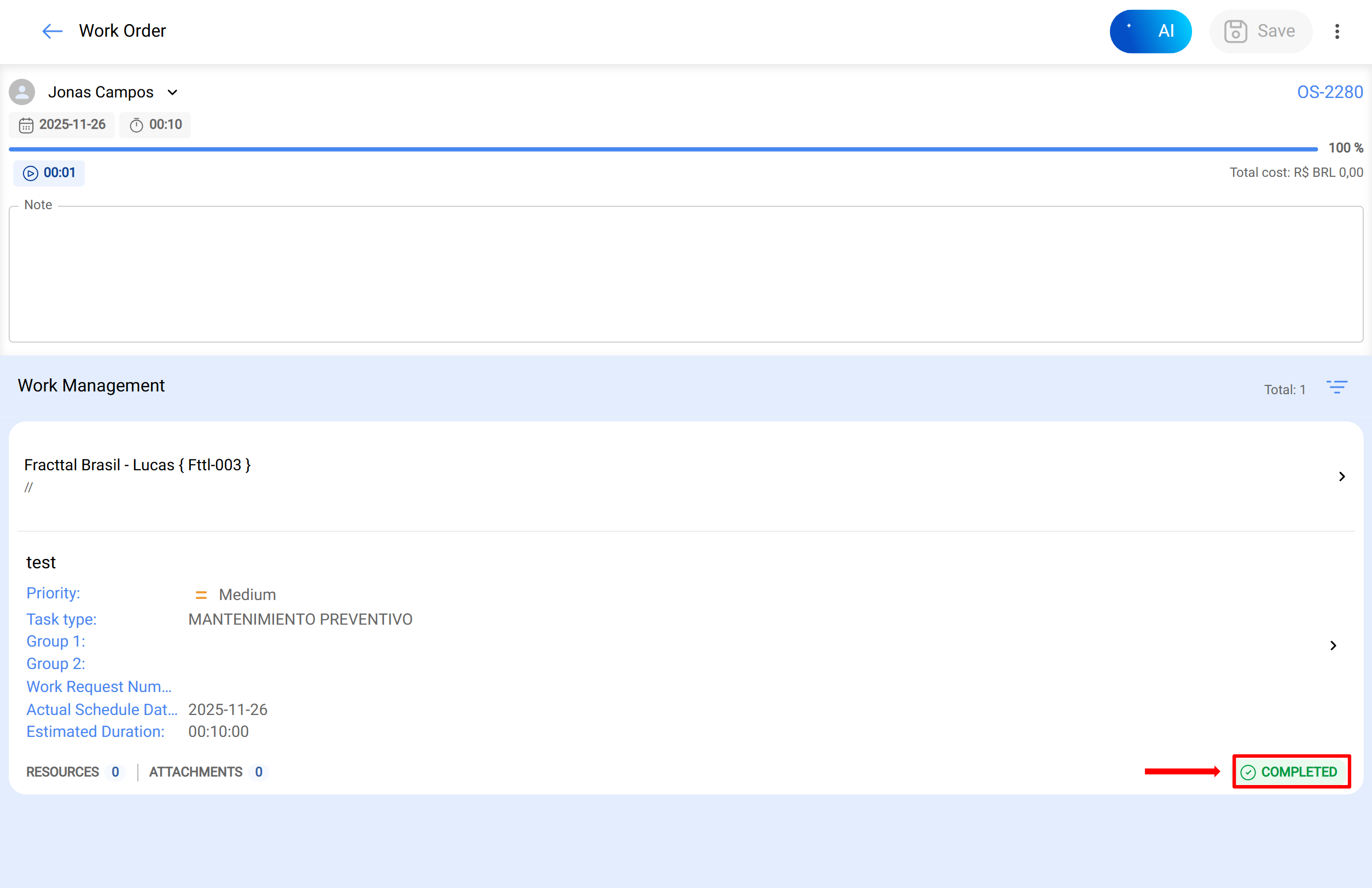 How to revert the status of a task marked as “Completed” in a Work ...